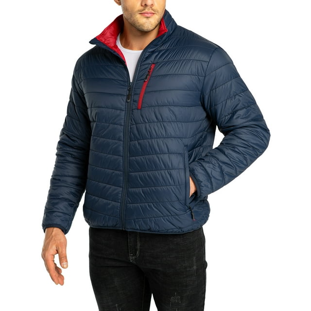33,000ft Men's Puffer Jacket Lightweight Packable Winter Jacket ...