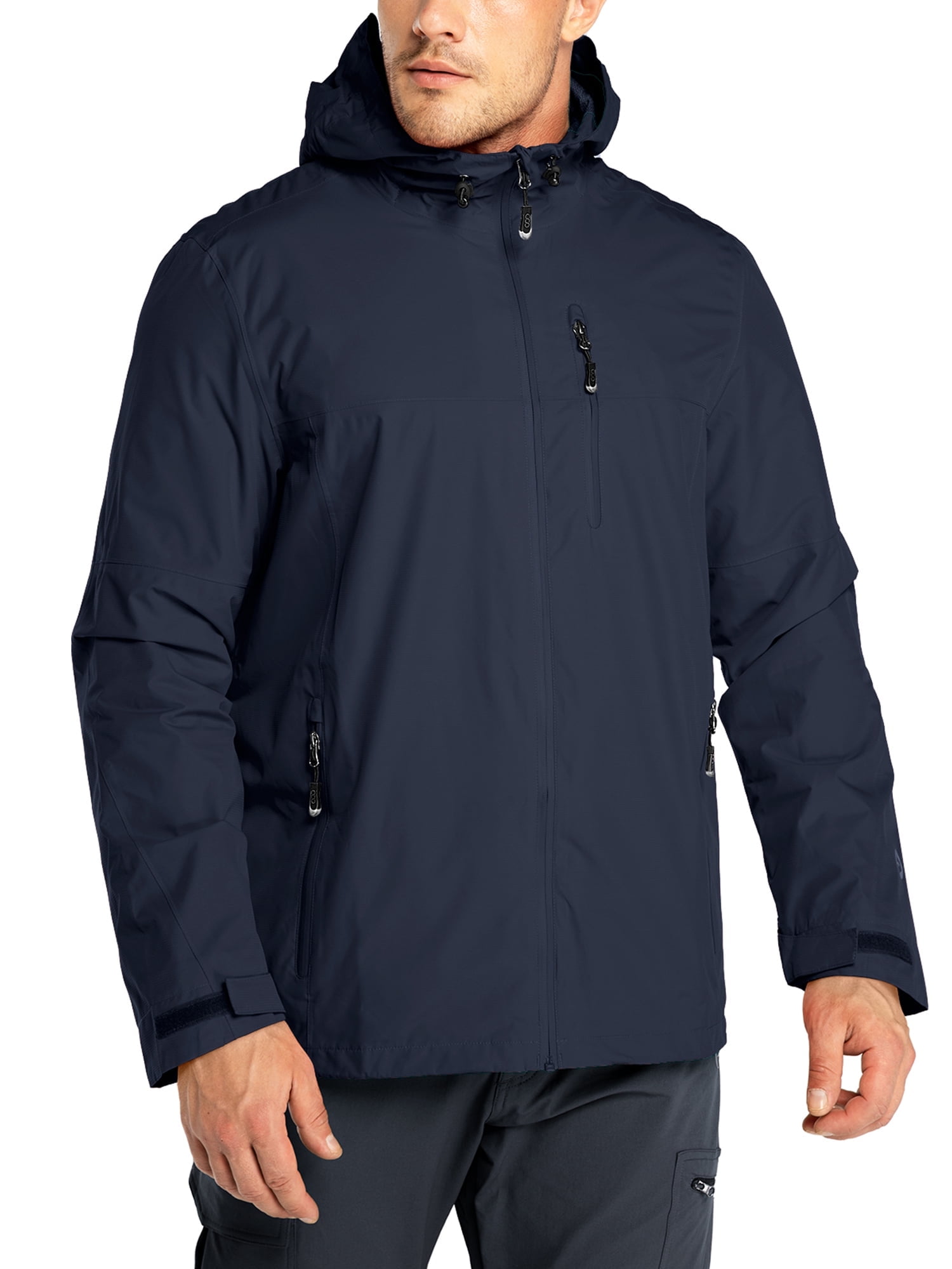 33,000ft Men's Rain Jacket Waterproof Cycling Running Raincoat with ...