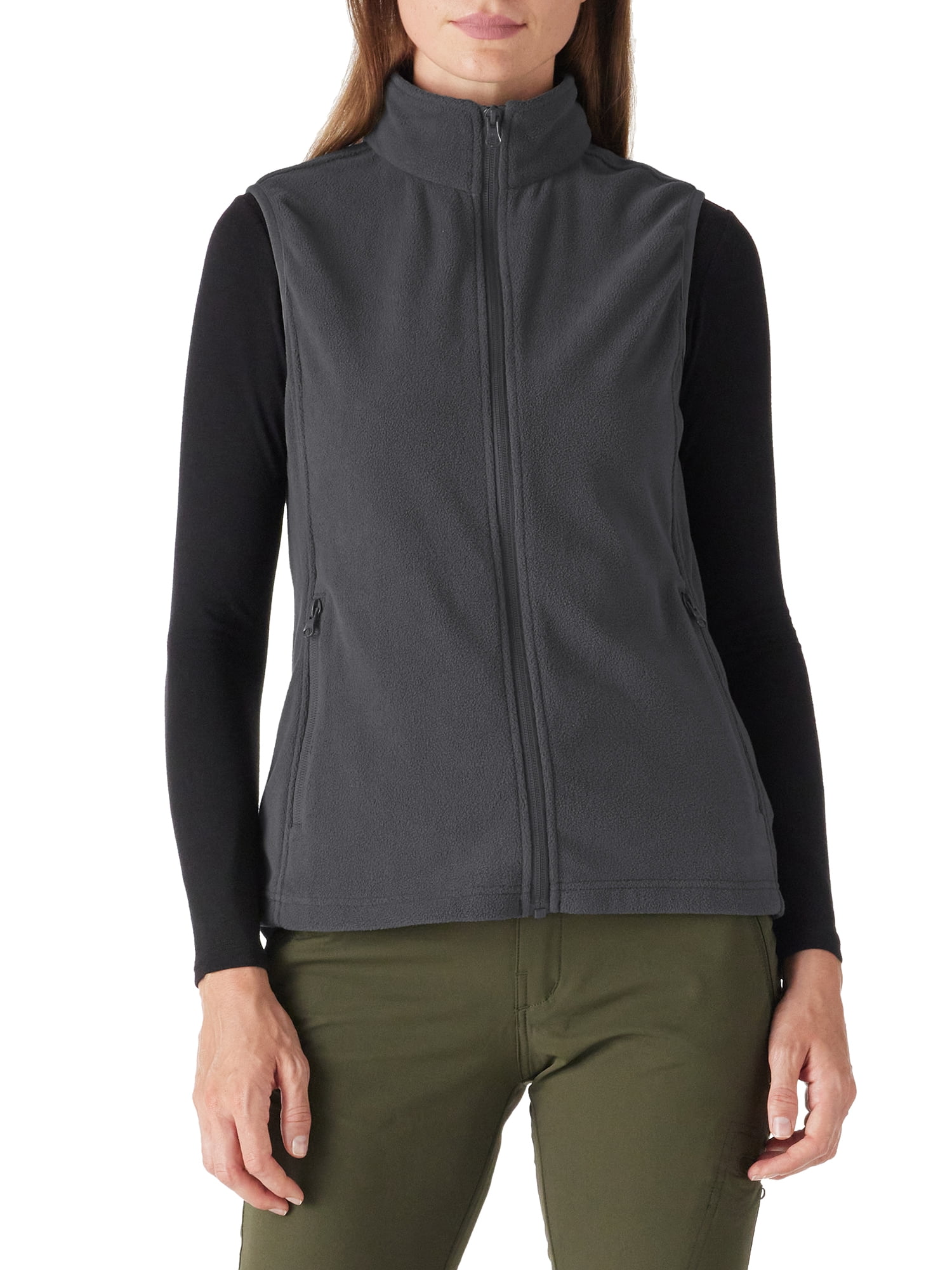 33,000ft Women's Lightweight Fleece Vest, Zip Up, Soft, Sleeveless, 4 ...