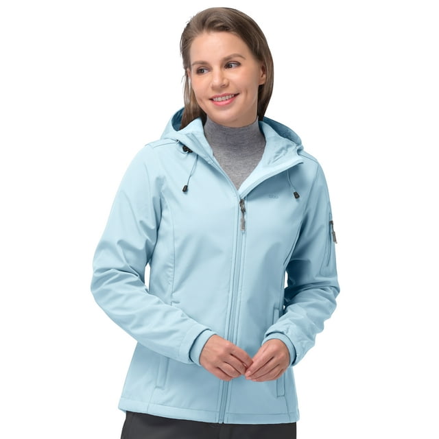 33,000ft Women's Cold Weather Waterproof Softshell Jacket, Fleece Lined ...