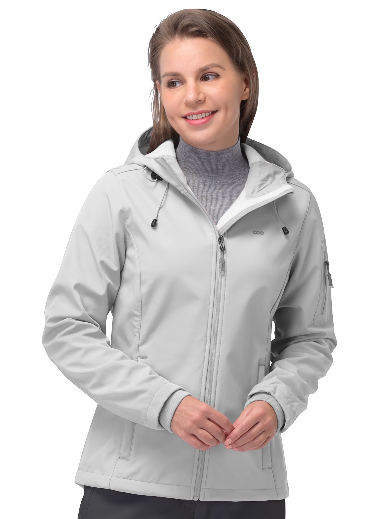33 000ft Womens Softshell Jacket Fleece Lined Warm Jacket Light