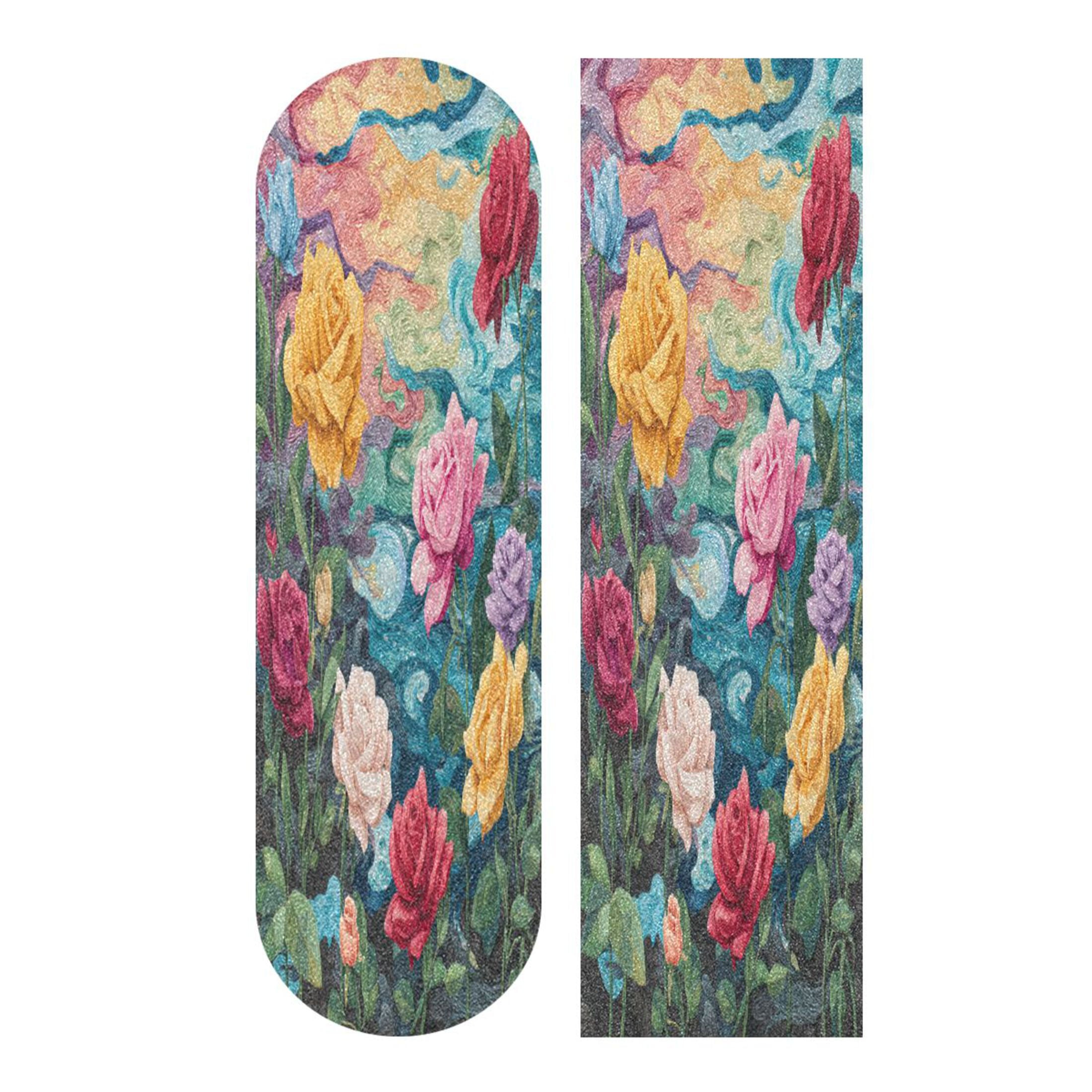 33.1" x 9.1" PVC Anti-Slip Pad Skateboard Anti-Slip Pad with High ...