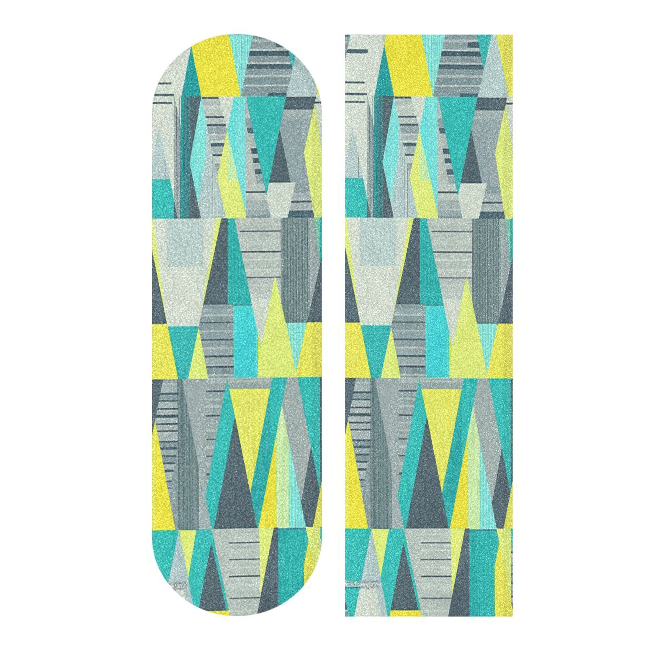 33.1" x 9.1" Skateboard Grip Tape Diamond Grit Surface, Heavy-Duty PVC ...