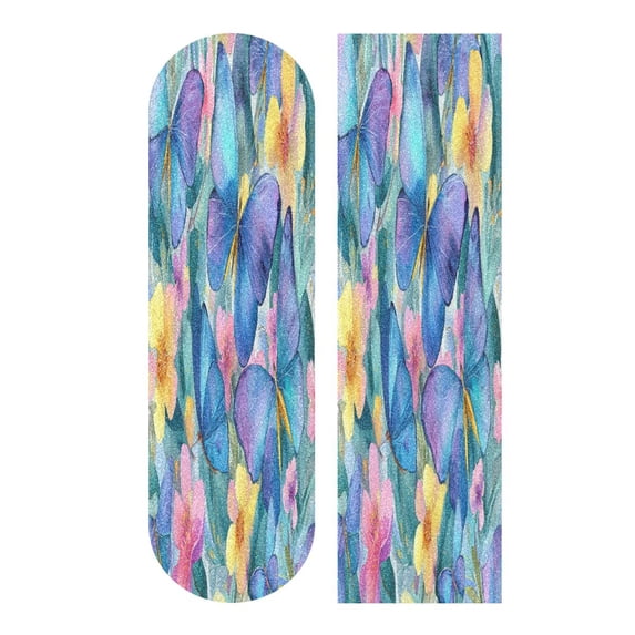 33.1"x9.1" PVC Anti-Slip Pad Skateboard Anti-Slip Pad with High-Density ...