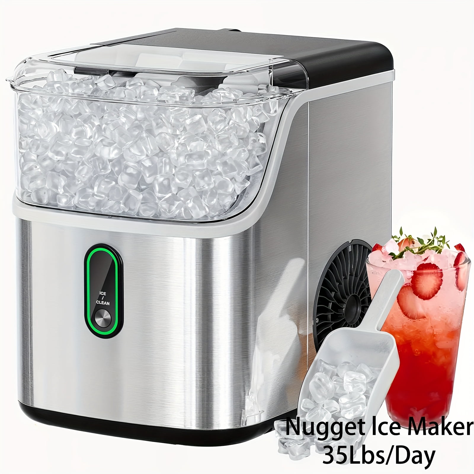 33/35LB Golden Nugget & 26LB Bullet Ice Maker - Portable Automatic ...