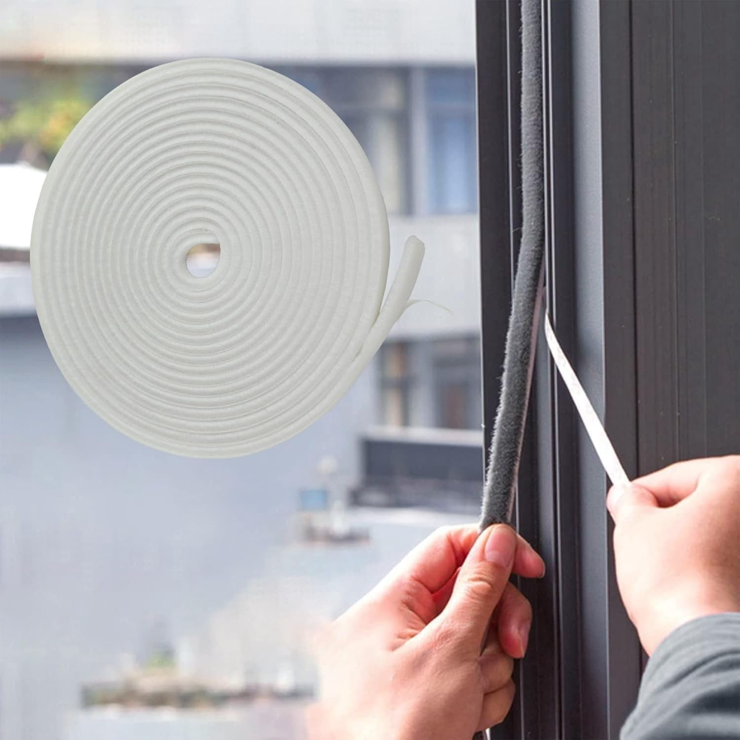 33.3FT Self-Adhesive Weather Stripping Seal for Door Frames and Sliding ...
