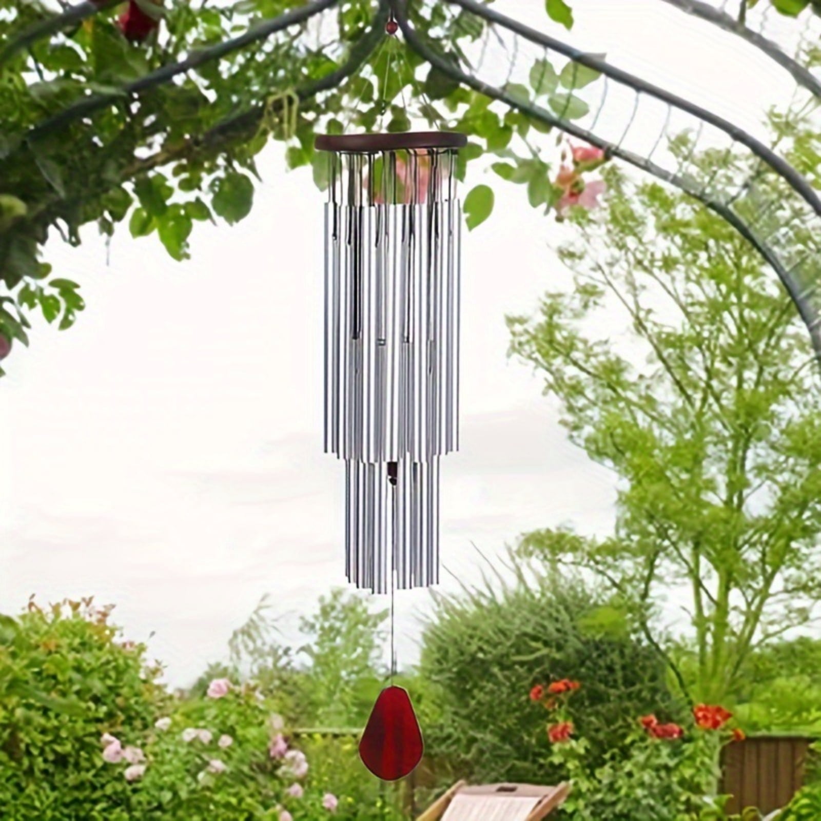 33.5in Metal Wind Chimes for Outside, Deep Tone Soothing Windchimes ...