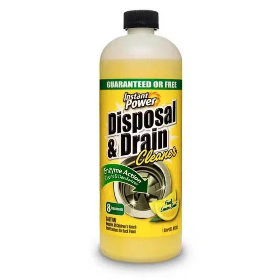 33.8 Oz Drain & Disposal Cleaner Lemon Scent – Powerful Clog Remover ...