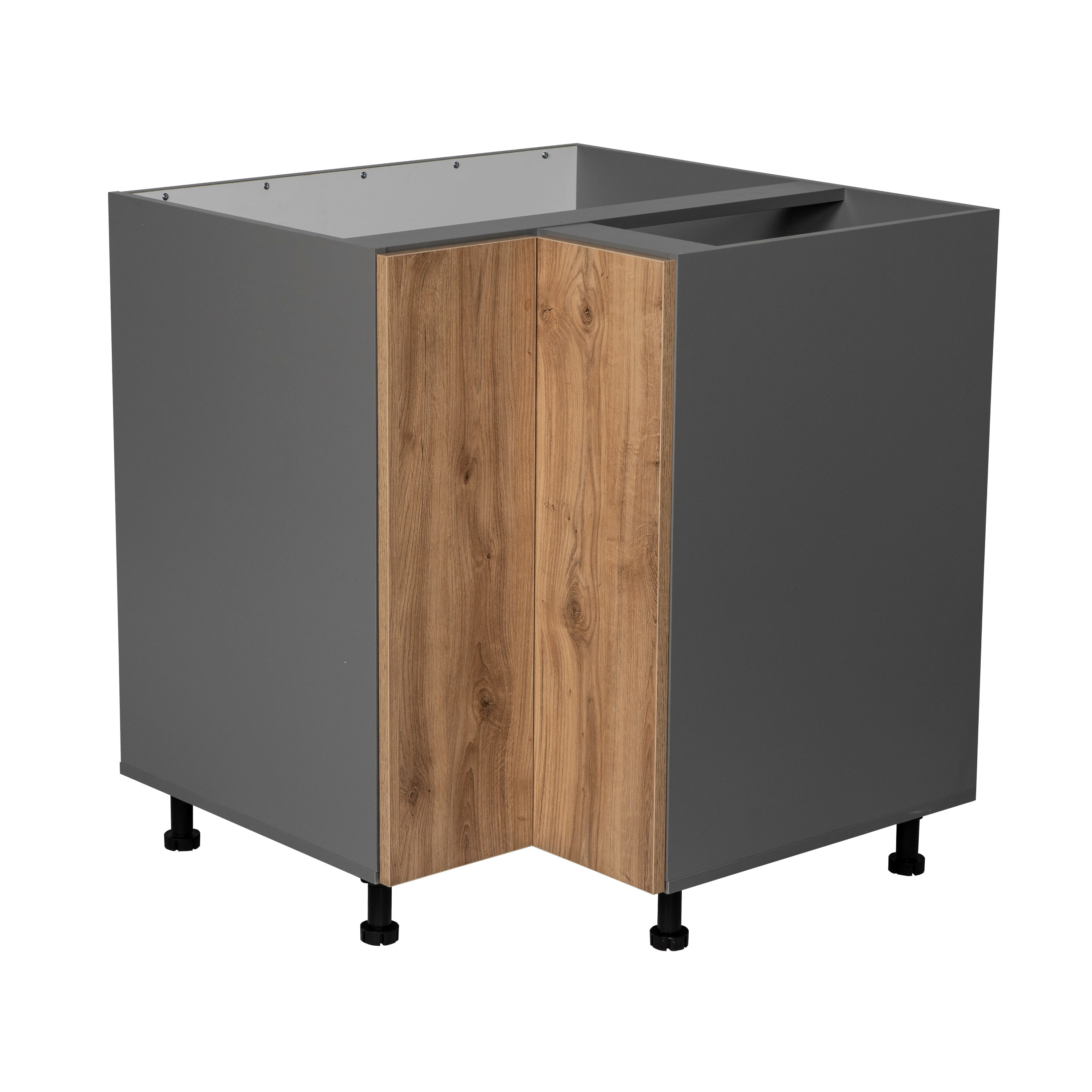 33" Base Easy Reach-Double Door-with Natural Teak door - Walmart.com