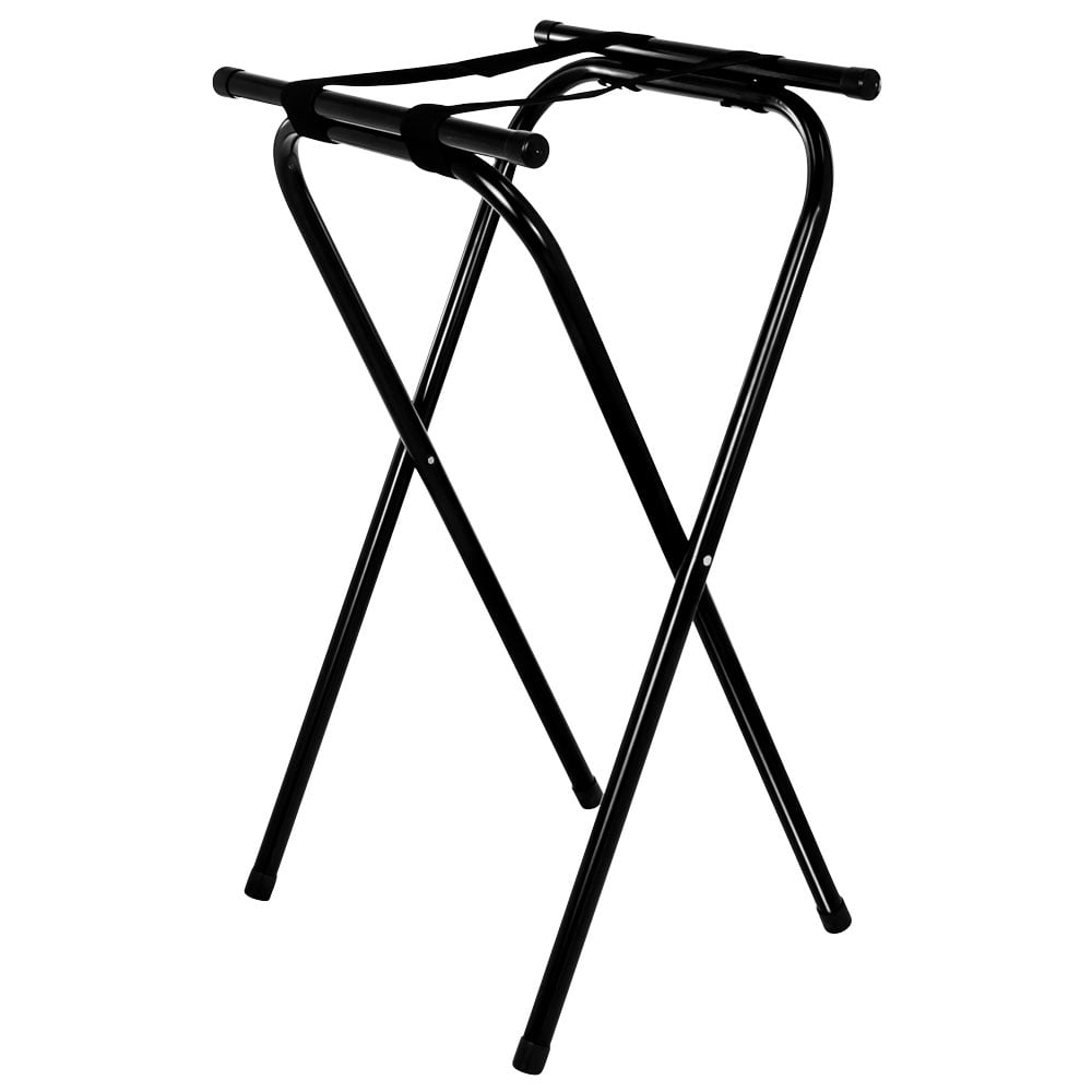 Chef's Supreme 33" Folded Legs Heavy Duty Black Tray Stand for Serving ...