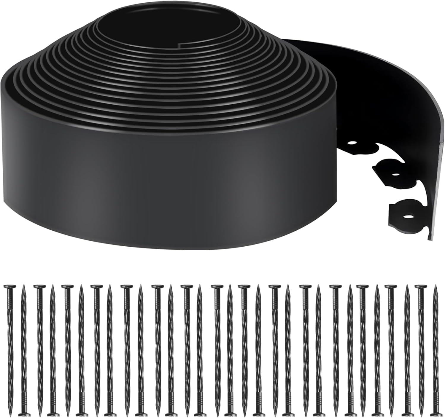 33 FT Landscape Edging, 4 Inch Tall Garden Edging Border No Dig with 40 ...