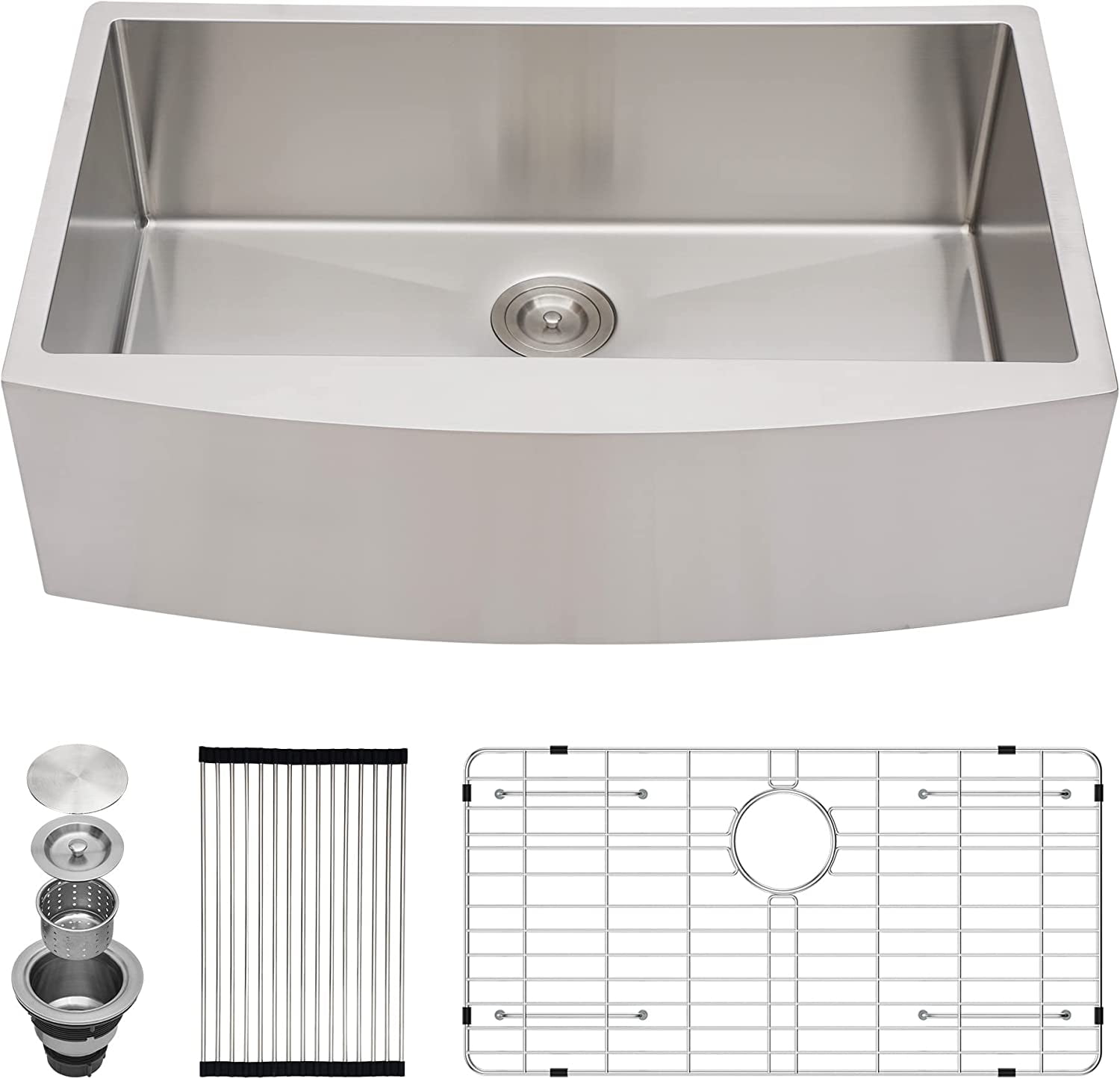 33 Farmhouse Sink Stainless Steel Mocoloo 33 Inch Kitchen Sink Apron ...