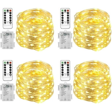 LED String Lights, 33ft 100 LED Waterproof Starry Fairy Lights, 8 ...