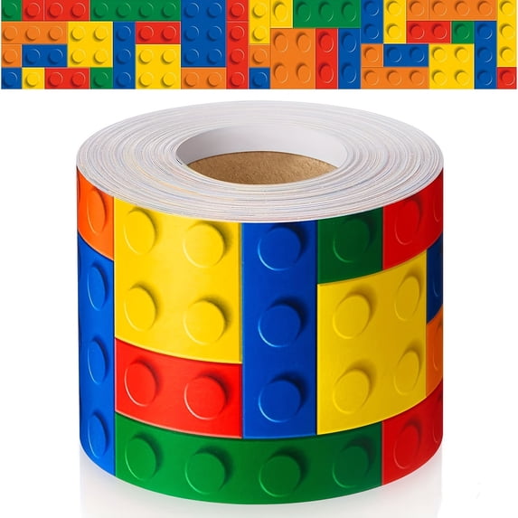 33 Feet Building Block Bulletin Board Borders Colorful Bulletin ...