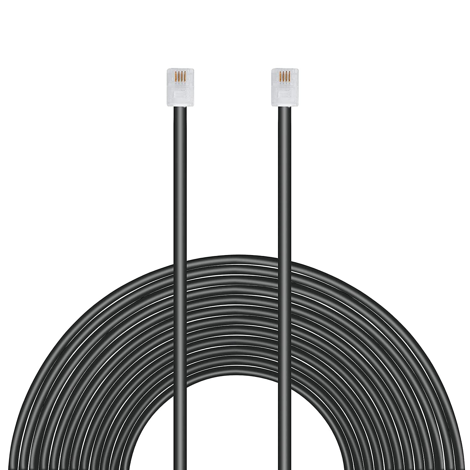 33 Feet Telephone Landline Extension Cord Cable Line Wire with Standard ...