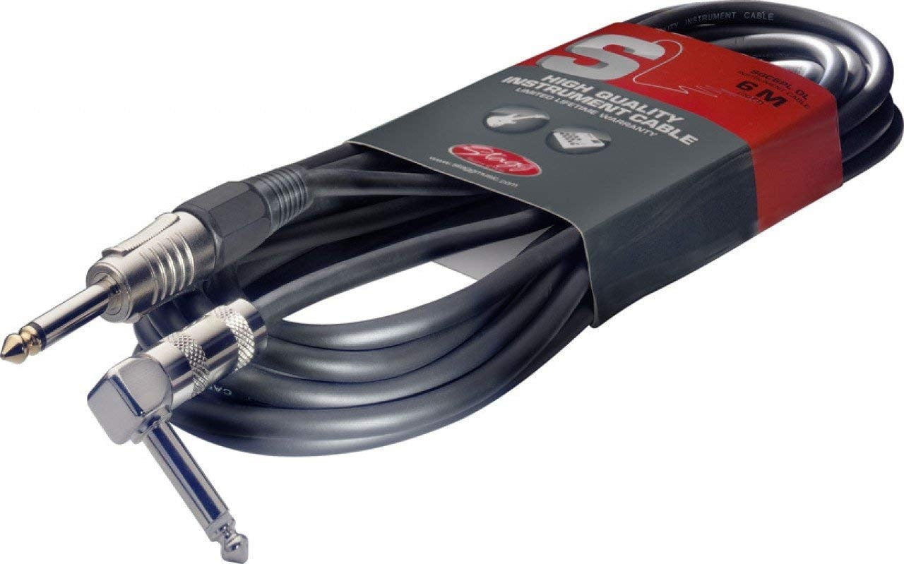 33 Foot Angled Plus Deluxe Guitar Amp & Other Instrument Cable Stagg ...