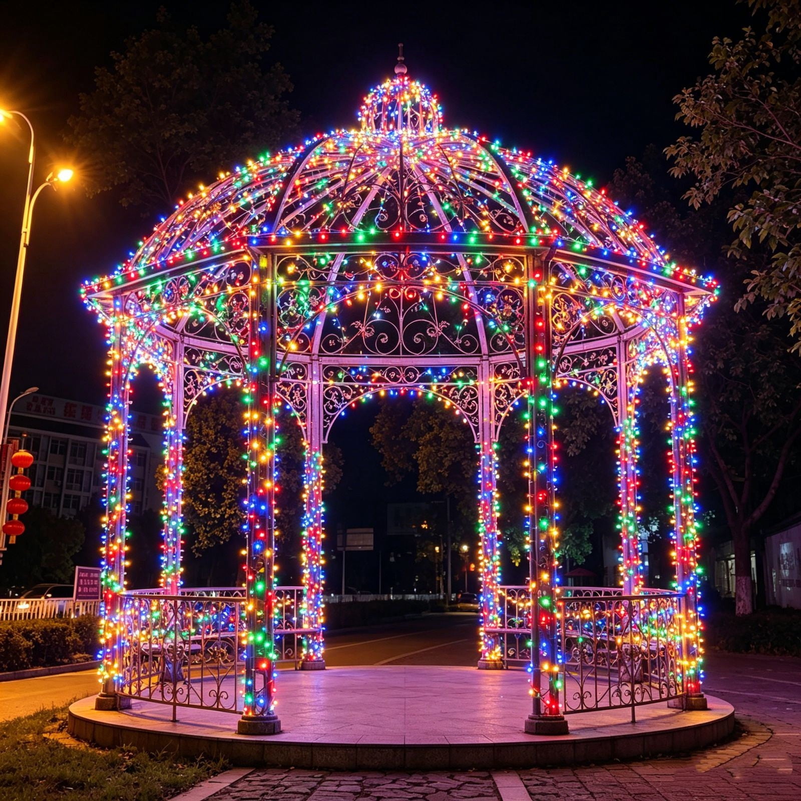 33 Ft 100LED Colorful String Lights,Indoor Outdoor Clear Wire | Twinkle ...