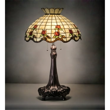 Meyda Lighting 26" High Tiffany Candice Table Lamp - Walmart.com
