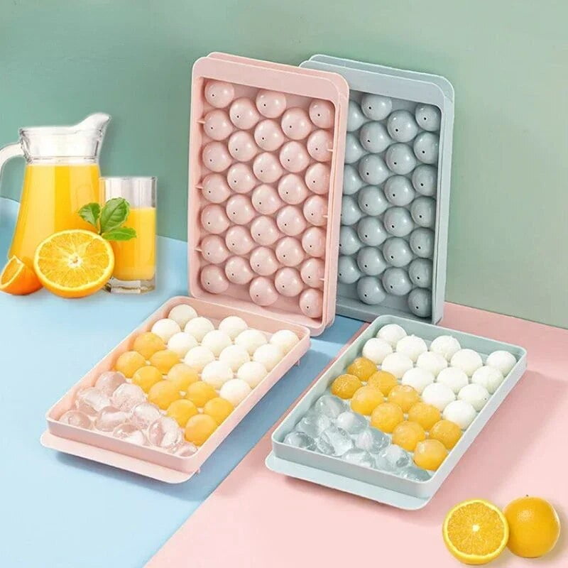 33 Ice Boll Hockey PP Mold Frozen Whiskey Ball Popsicle Ice Cube Tray ...