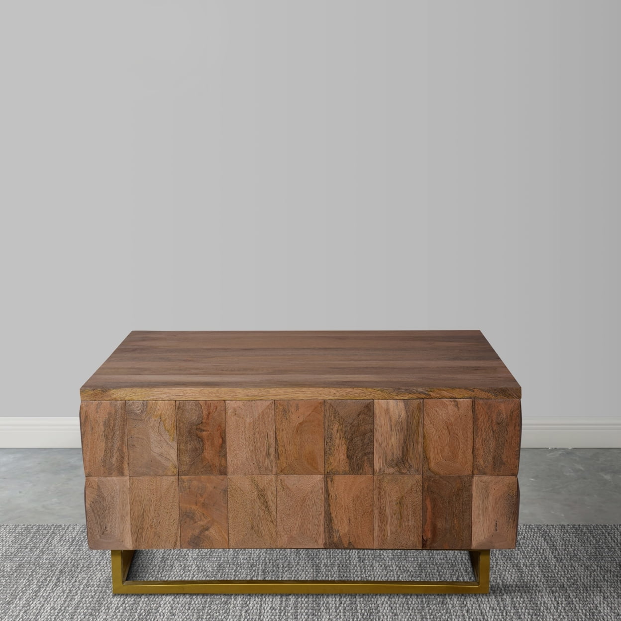 Saltoro Sherpi 33 Inch Functional Lift Top Storage Trunk Coffee Table ...