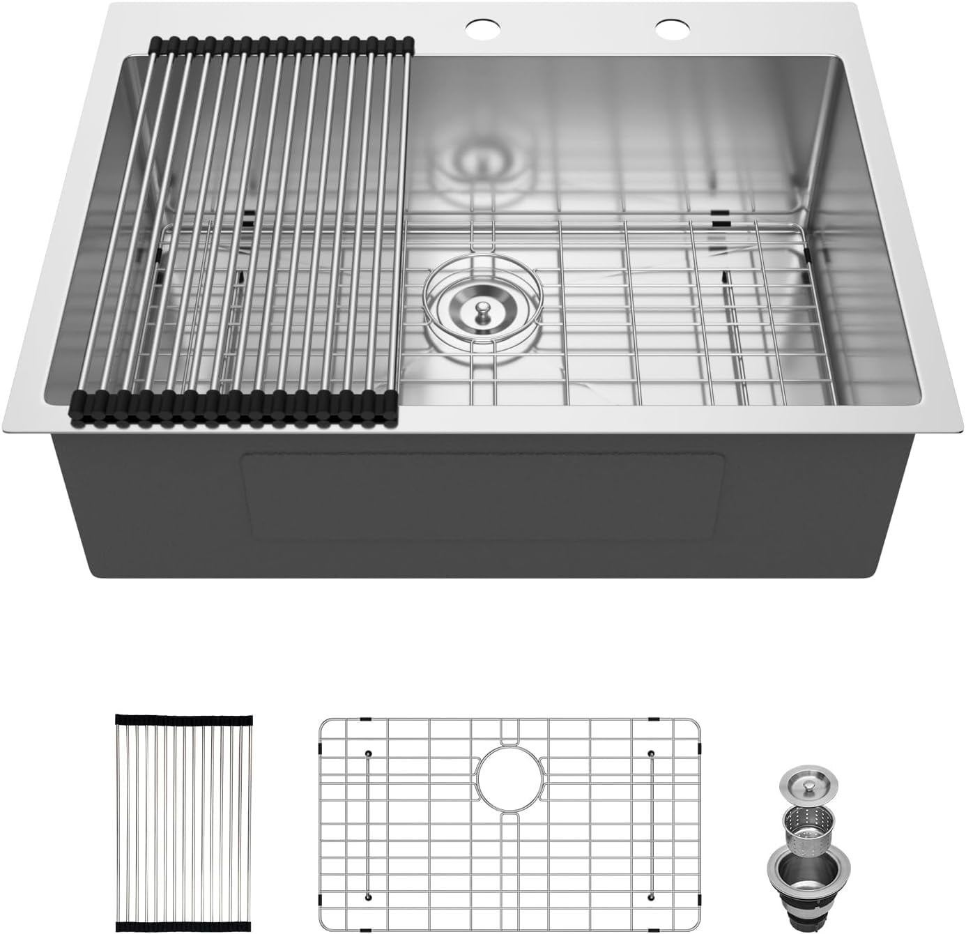 33 Inch Waterfall Kitchen Sink - 33x19 Drop In Waterfall Sink ...