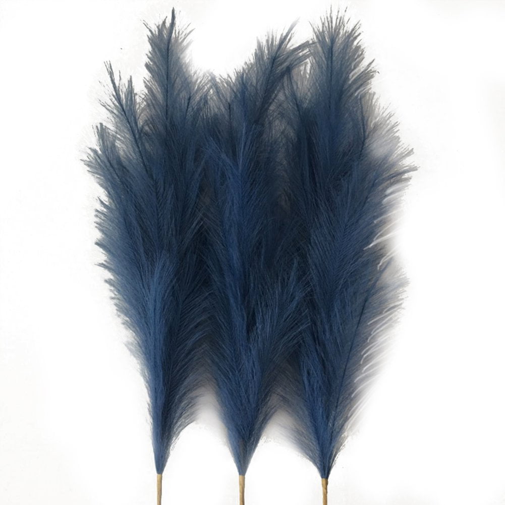 33 Inches Faux Pampas Grass, Reed Pompous Floral Fake Artificial Pampas ...