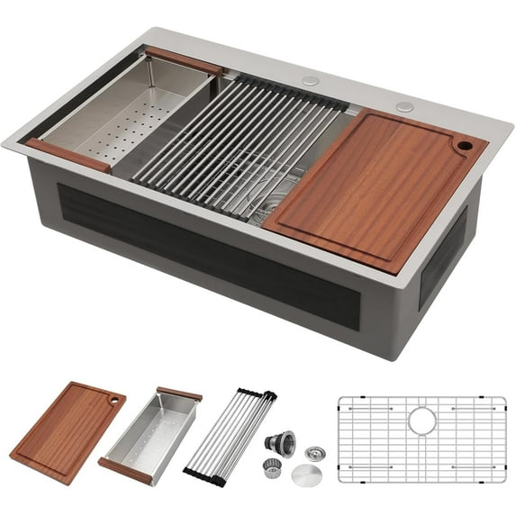 33 Kitchen Sink Drop In - Donsdey 33 Inch Kitchen Sink Ledge ...