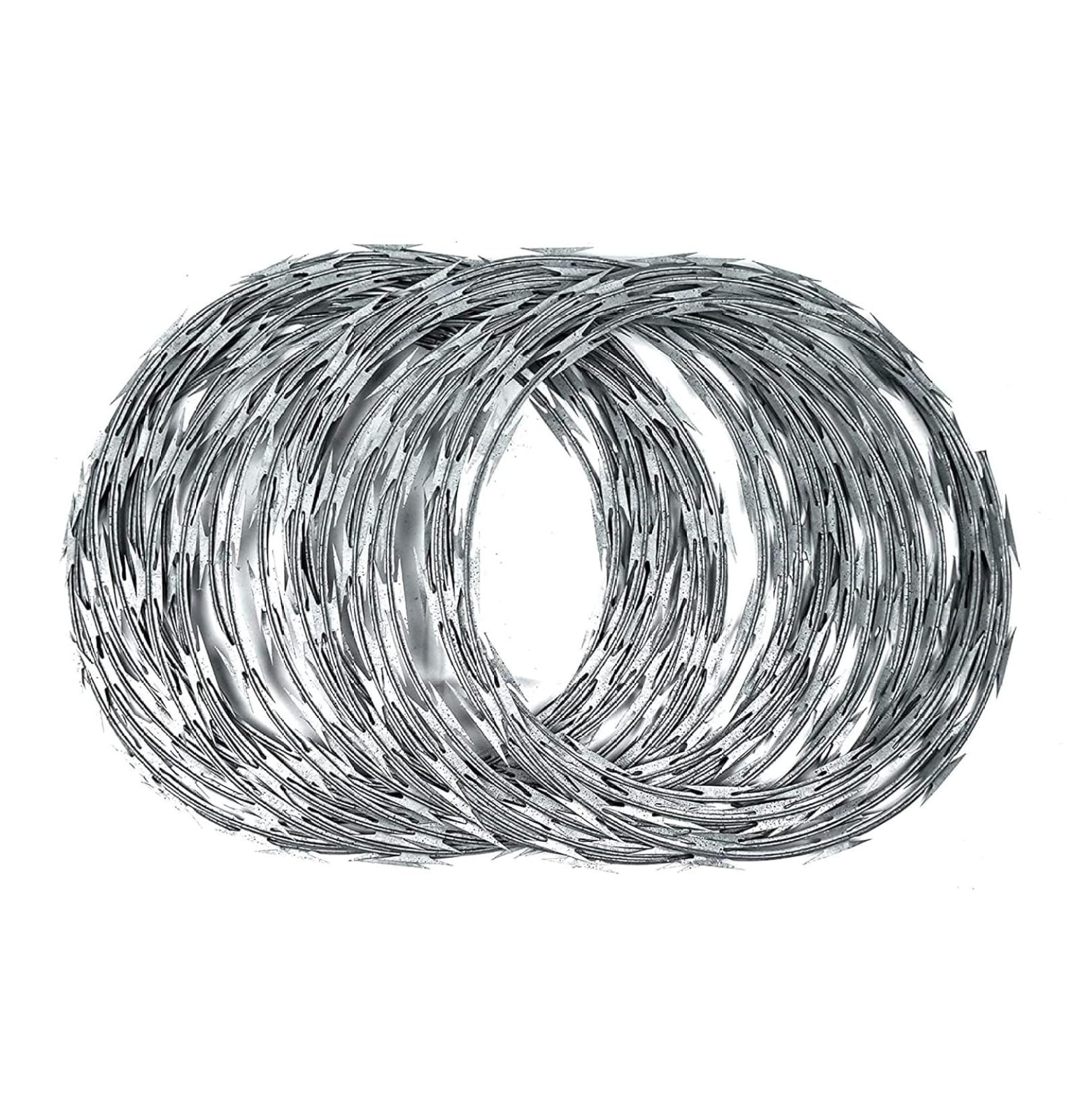 33 Loops Coil - Steel CBT-65 Razor Wire for Wire Fencing - Galvanized ...