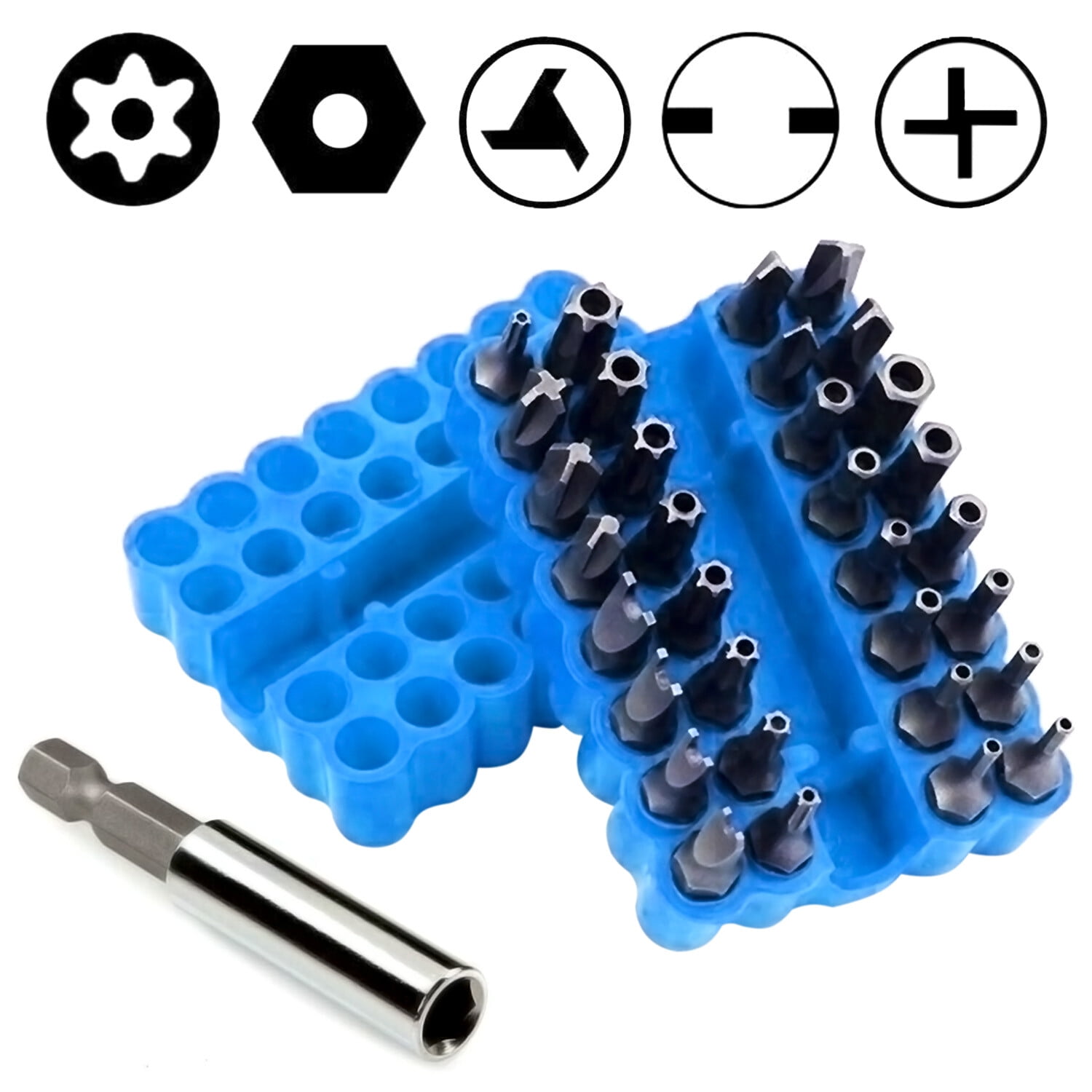 33 PC Torx Bit Set Tampered Proof Security Drill Driver Tamper ...