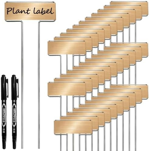 33 Pack Galvanized Steel Plant Markers with 2 Neutral Pens 10 Inch ...