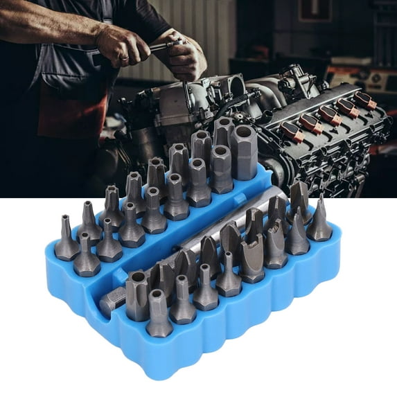 33,Piece Security Bit Set, 1/4" Hex Shank, Durable Chrome Steel ...