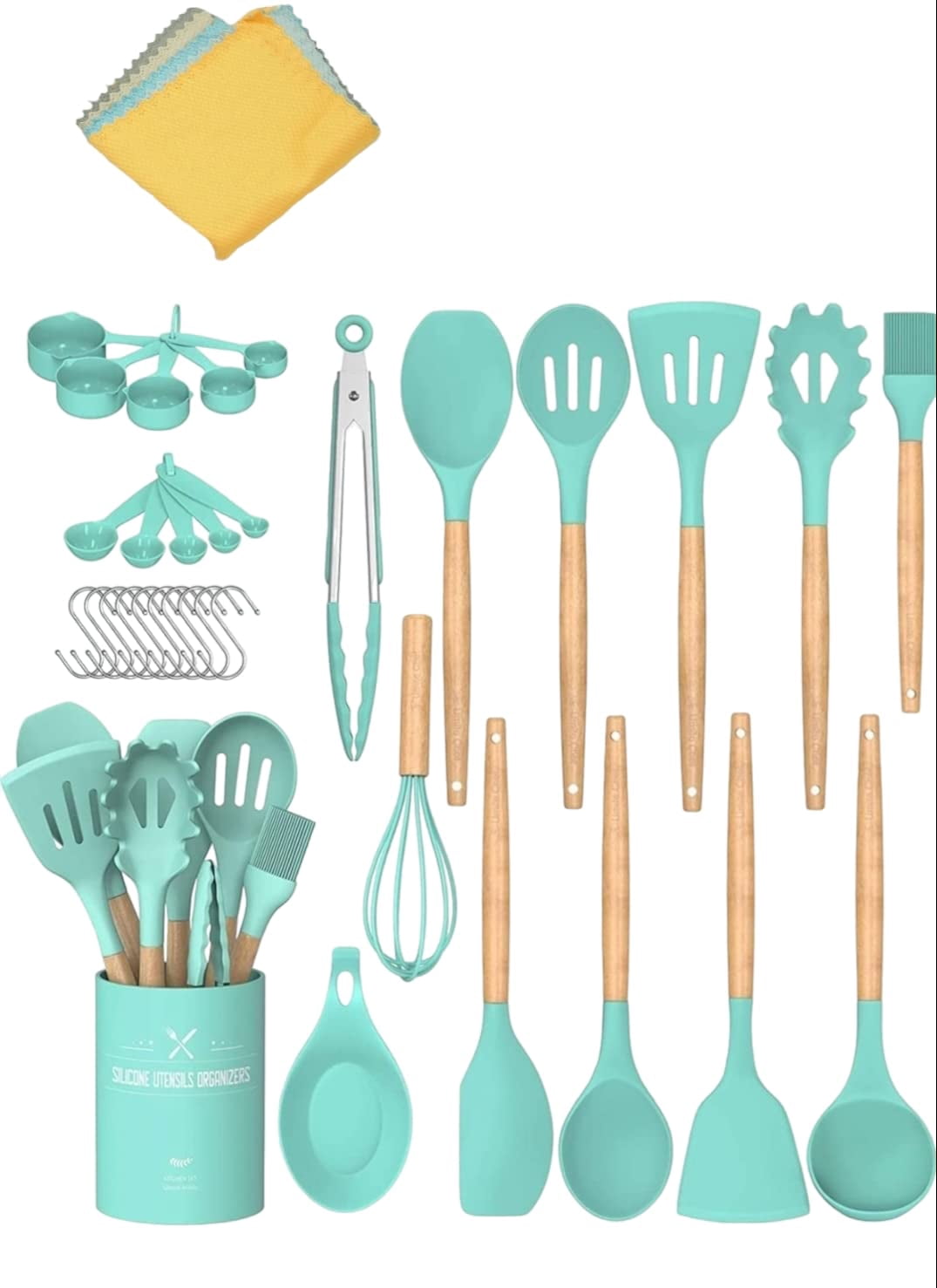 33 Pieces.” Kitchen Utensils Set For Cooking. Comes With 5 Kitchen ...