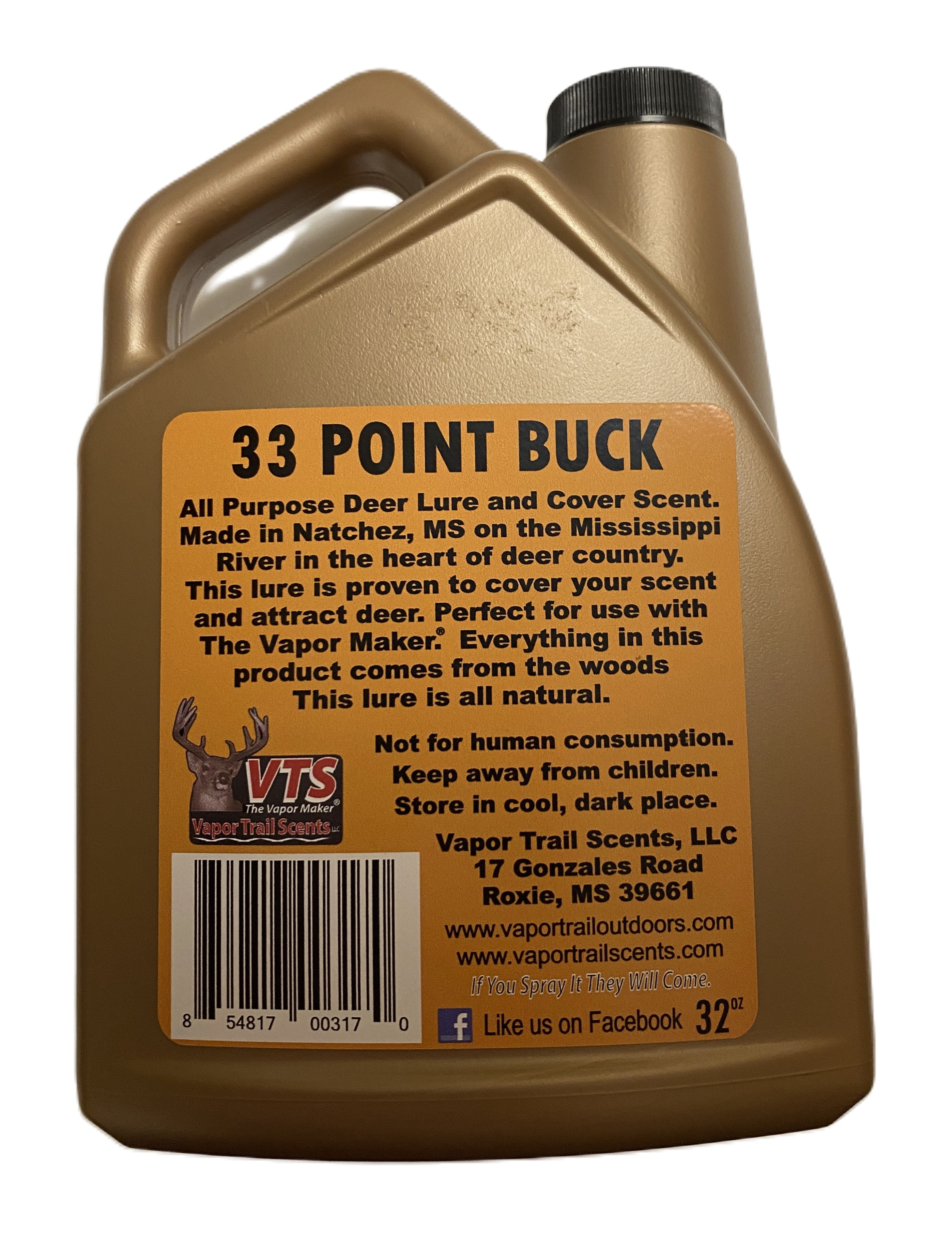 33 Point Buck Cover Scent and Attractant 32 oz. - Walmart.com