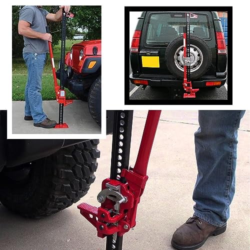 33" Ratcheting Off Road Utility Farm Jack 3 Ton (6,000 lb) Capacity ...