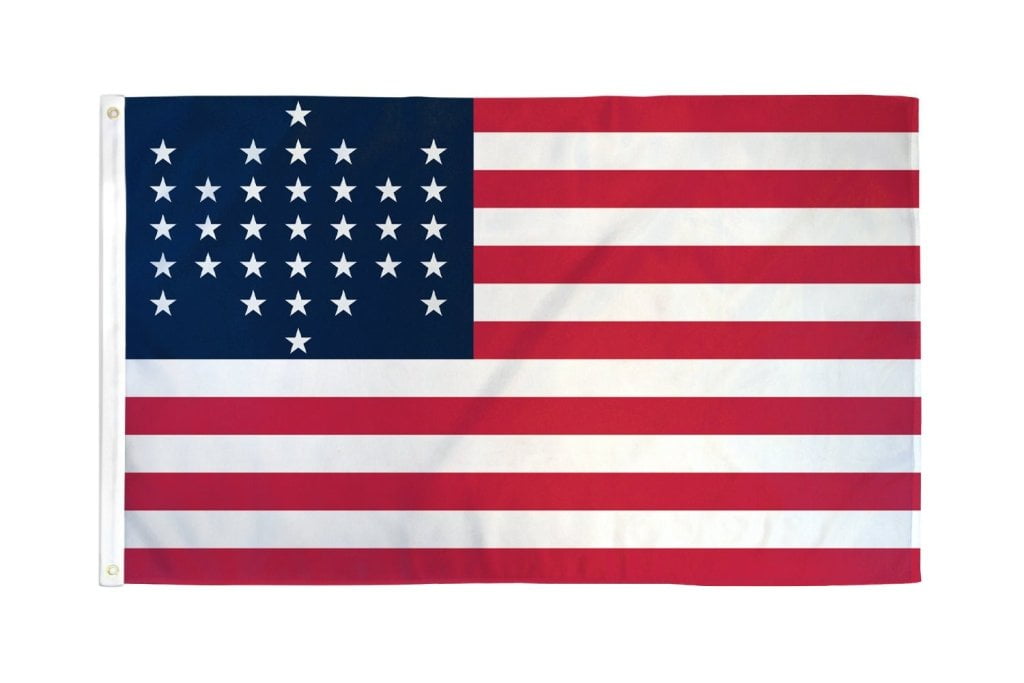 33 Star USA Flag 3x5ft Poly - Walmart.com