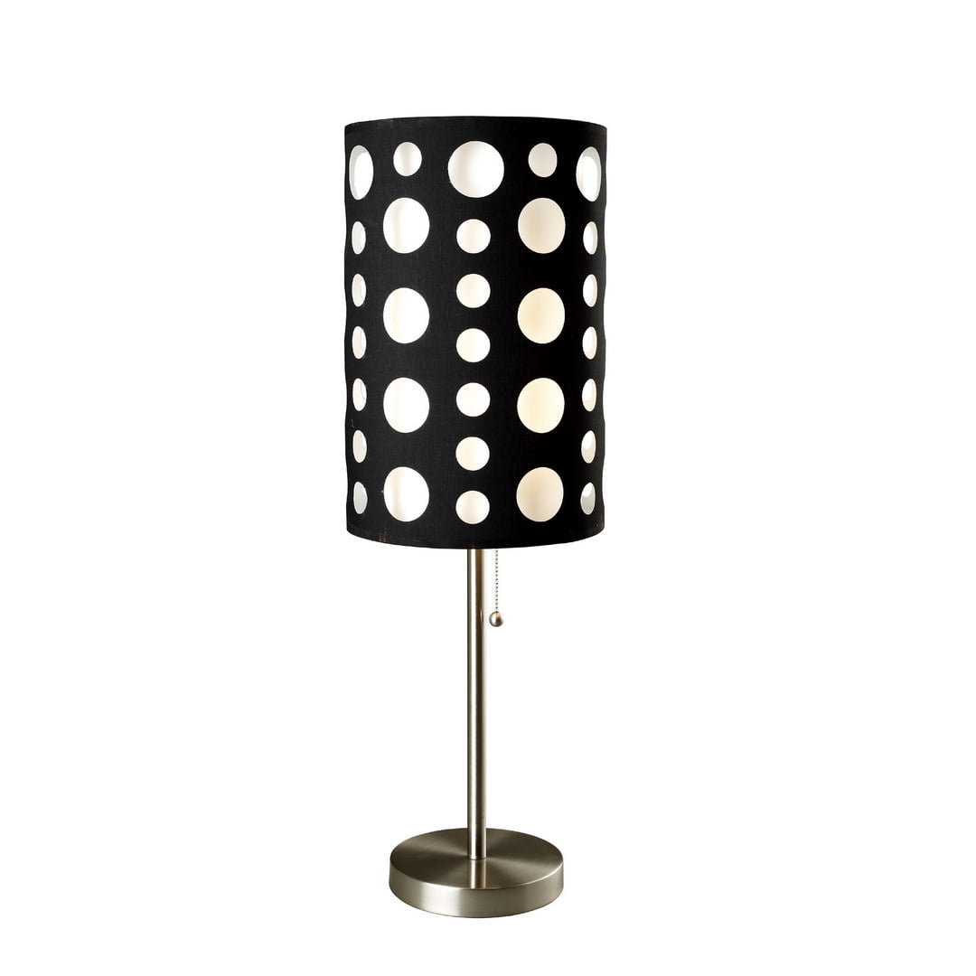33" Tall Metal Table Lamp Retro design with Black and White Shade ...