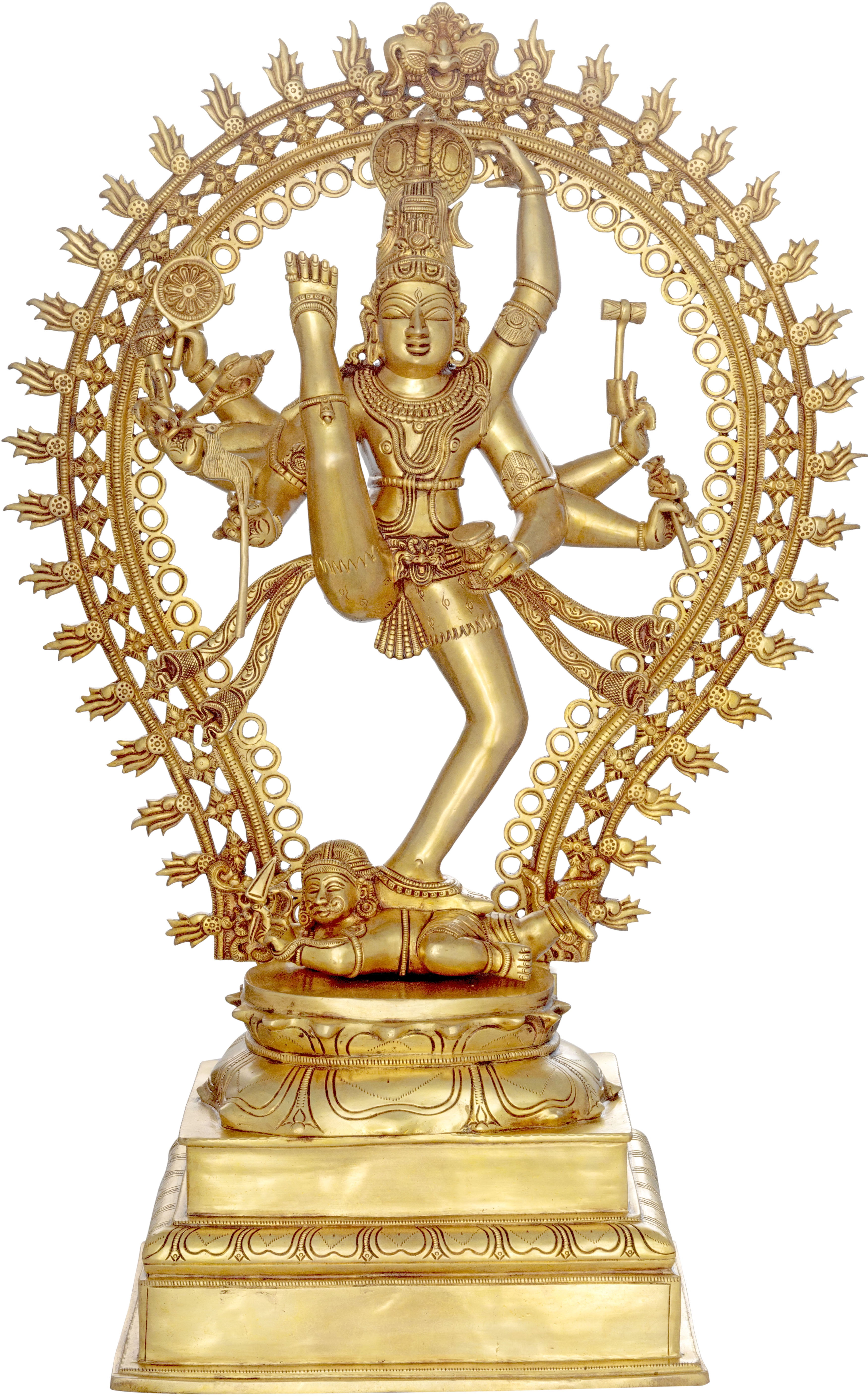 33" The Cosmic Shiva-The Nataraja in Ananda-Tandava (Large Size) In ...