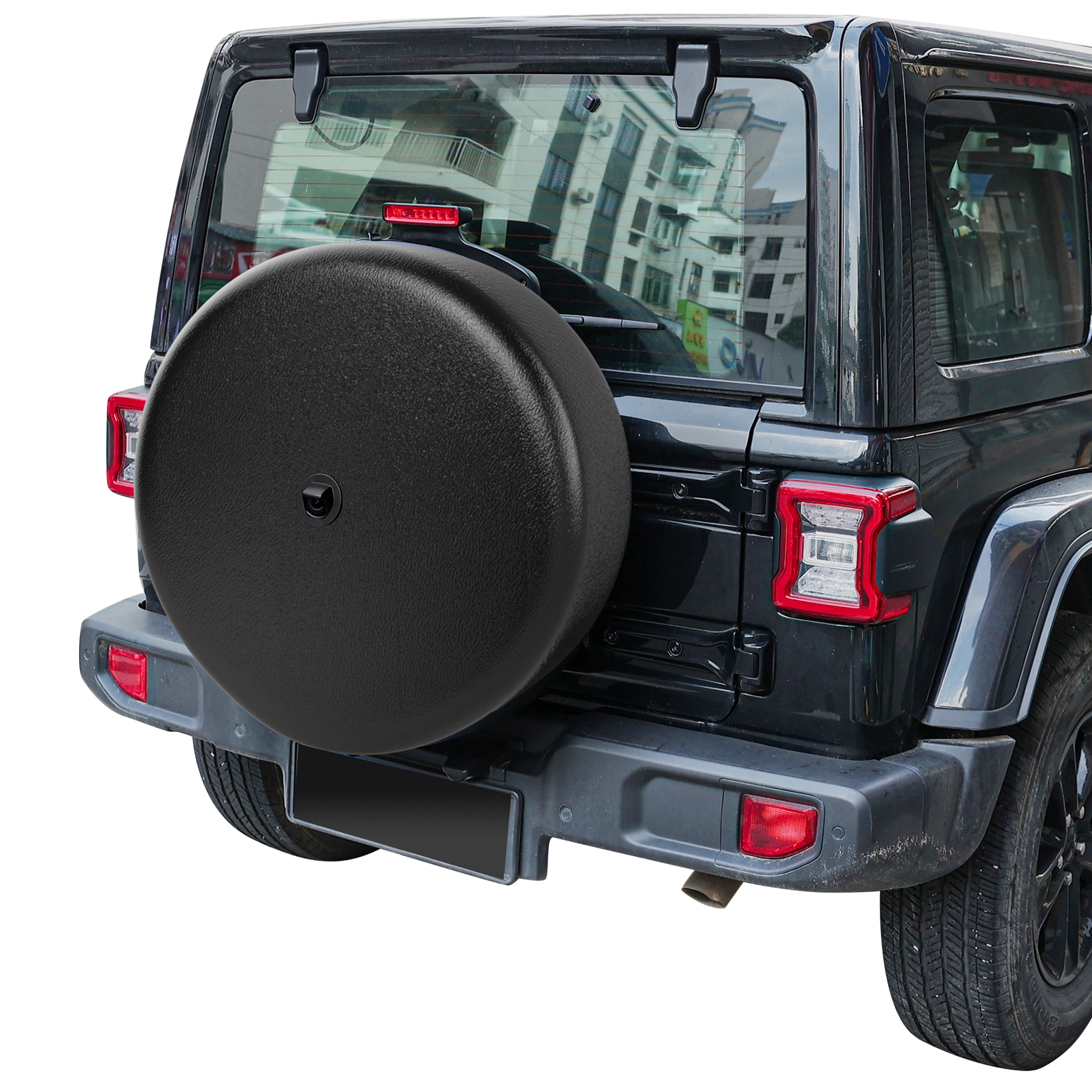33" Tire Cover with Camera Hole, for Jeep Wrangler JL with Back-up ...