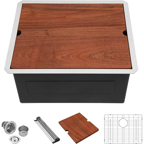 33 Undermount Kitchen Sink 33" x 19" Stainless Steel Sinks 16 Gauge ...