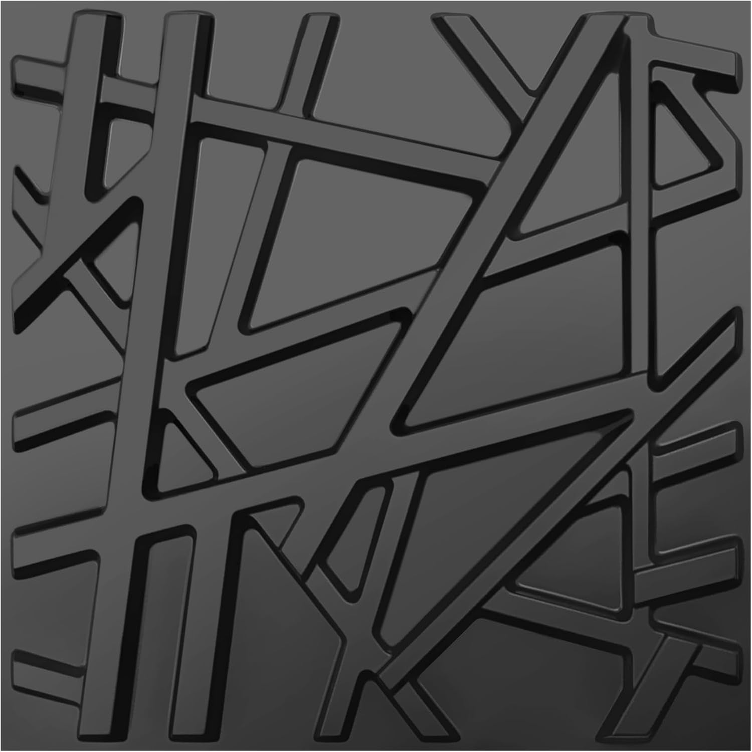 33 Wall Panels for Interior Wall Decor, 12''x12'' Black Accent Textured ...