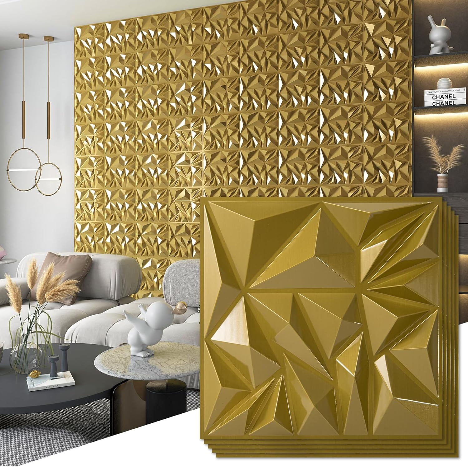 33- Wall Panels for Interior Wall Decor, Textured Feature Wall Paneling ...