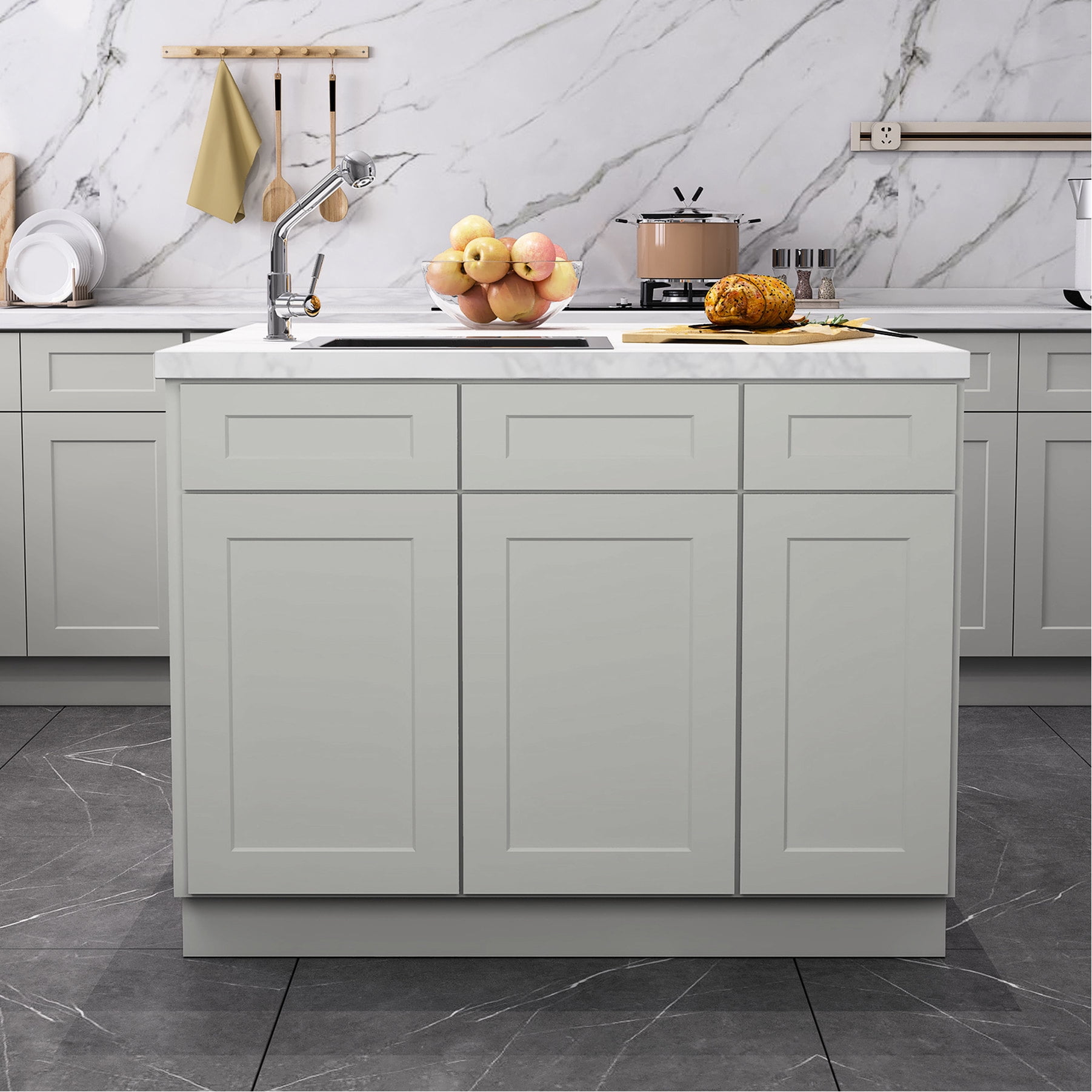 33" Wide Plywood Sink - Silent Doors, UV - Painting - Pool House Sink ...