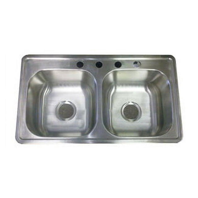 33" X 19" (8" Extra Deep) Mobile Home Stainless Steel Kitchen Sink ...