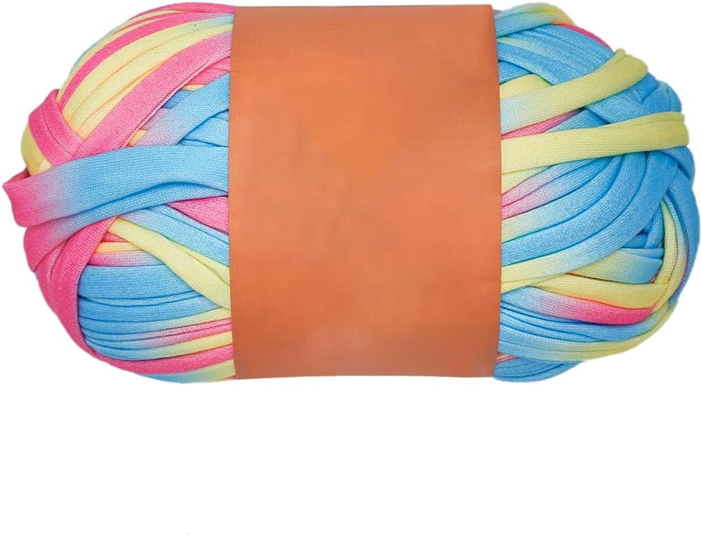 33 Yards Rainbow Polyester Yarn 9mm/0.35inch Multicolor Hot Pink Blue ...
