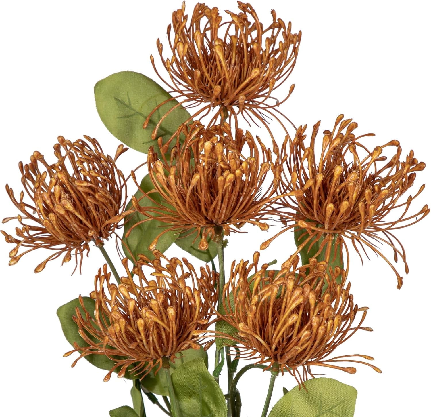 33" Yellow Artificial Mums Flowers Faux Chrysanthemum Flowers 2Pcs Fake ...