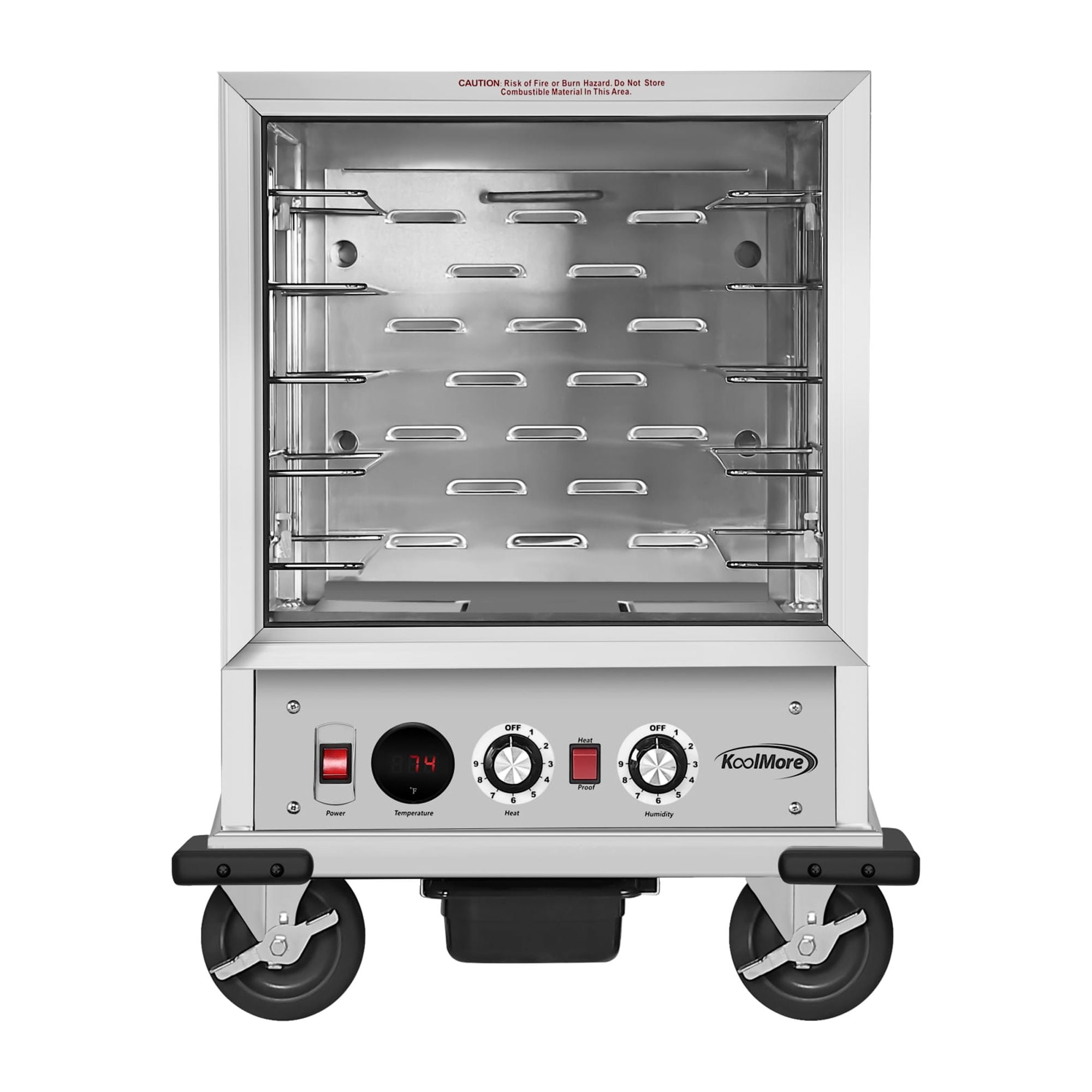 33 in. Commercial Half Size Non-Insulated 12-Pan Holding Cabinet with ...