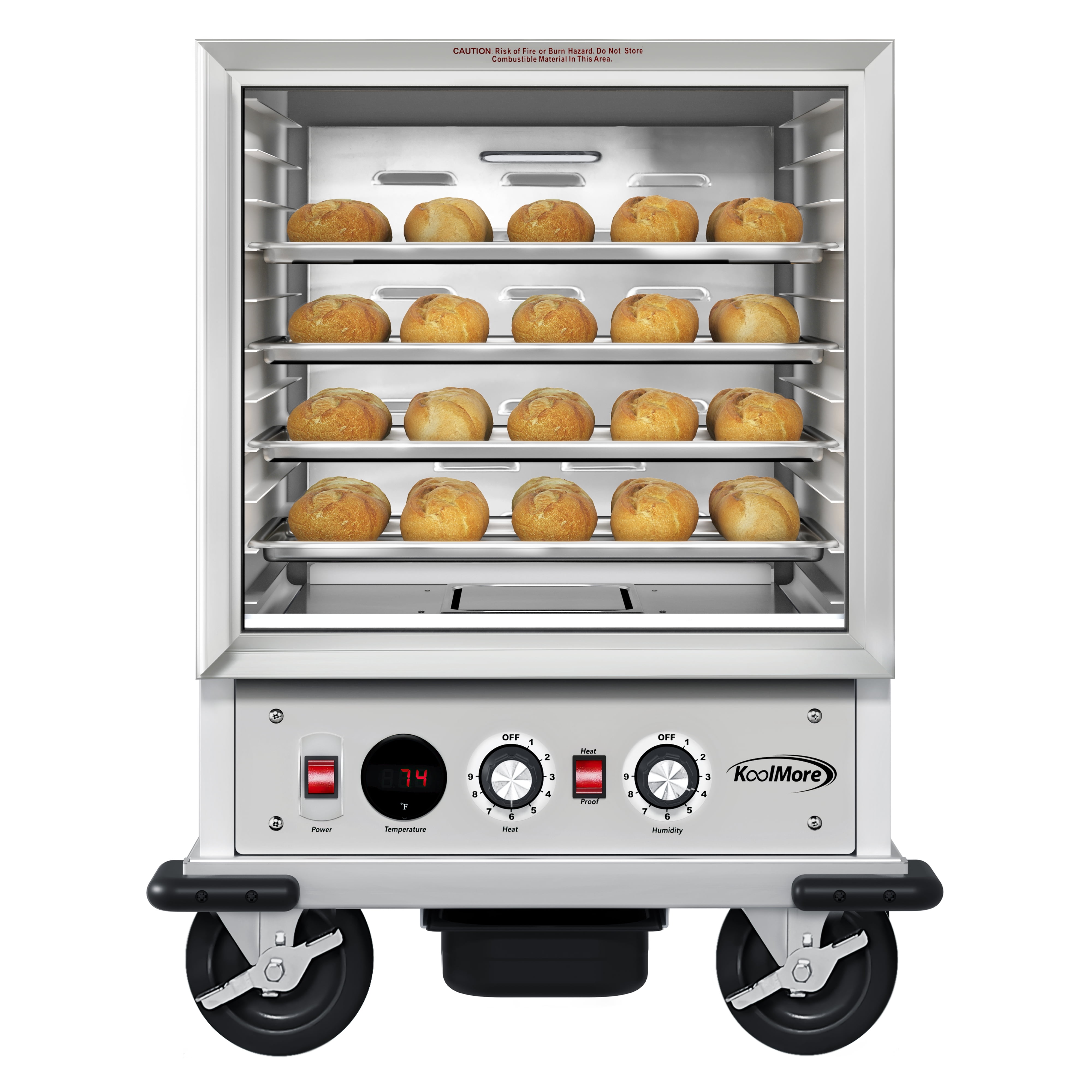 33 in. Commercial Insulated Half-Size Heated Holding Proofing Cabinet ...