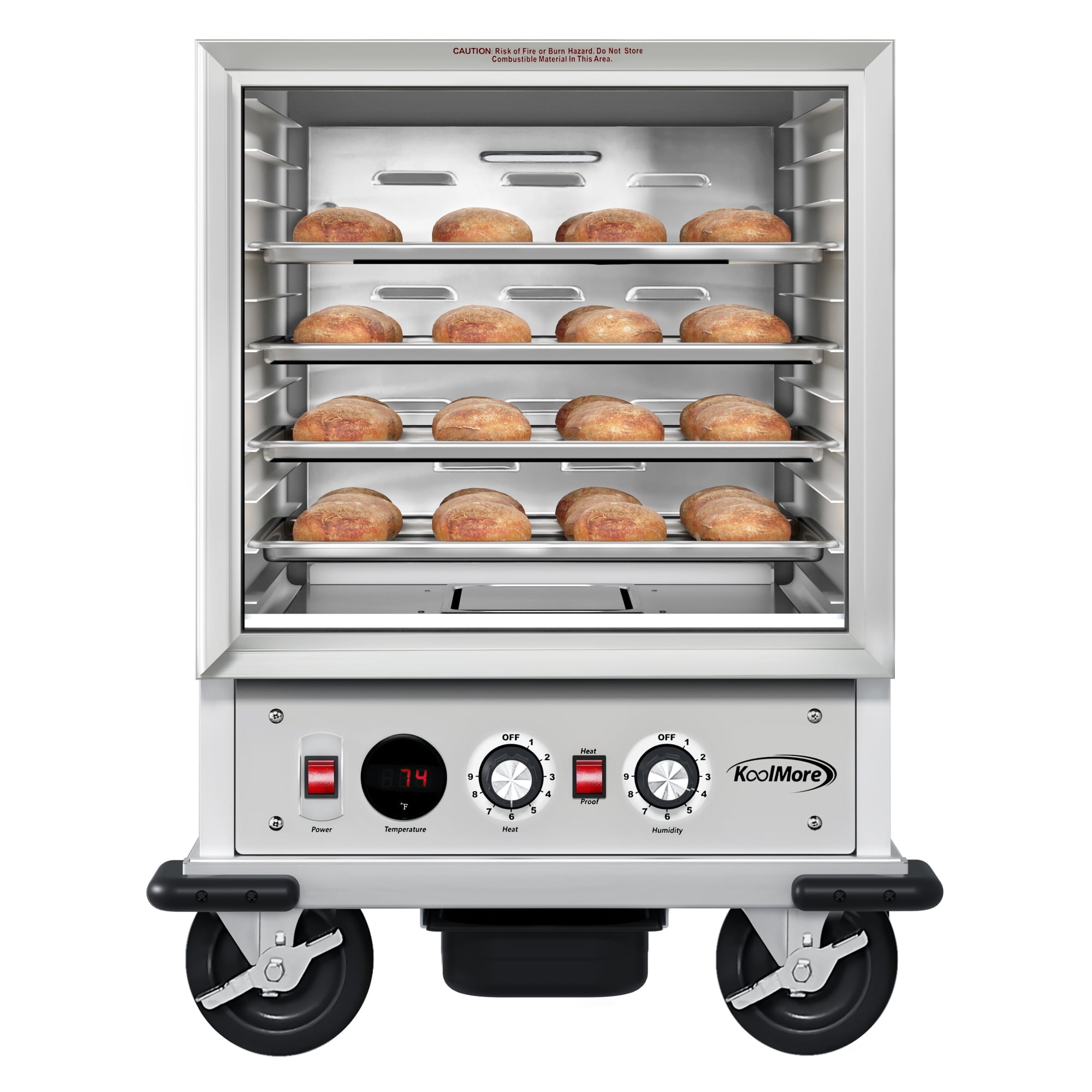33 in. Commercial Non-Insulated Half Size Heated Holding/Proofing ...