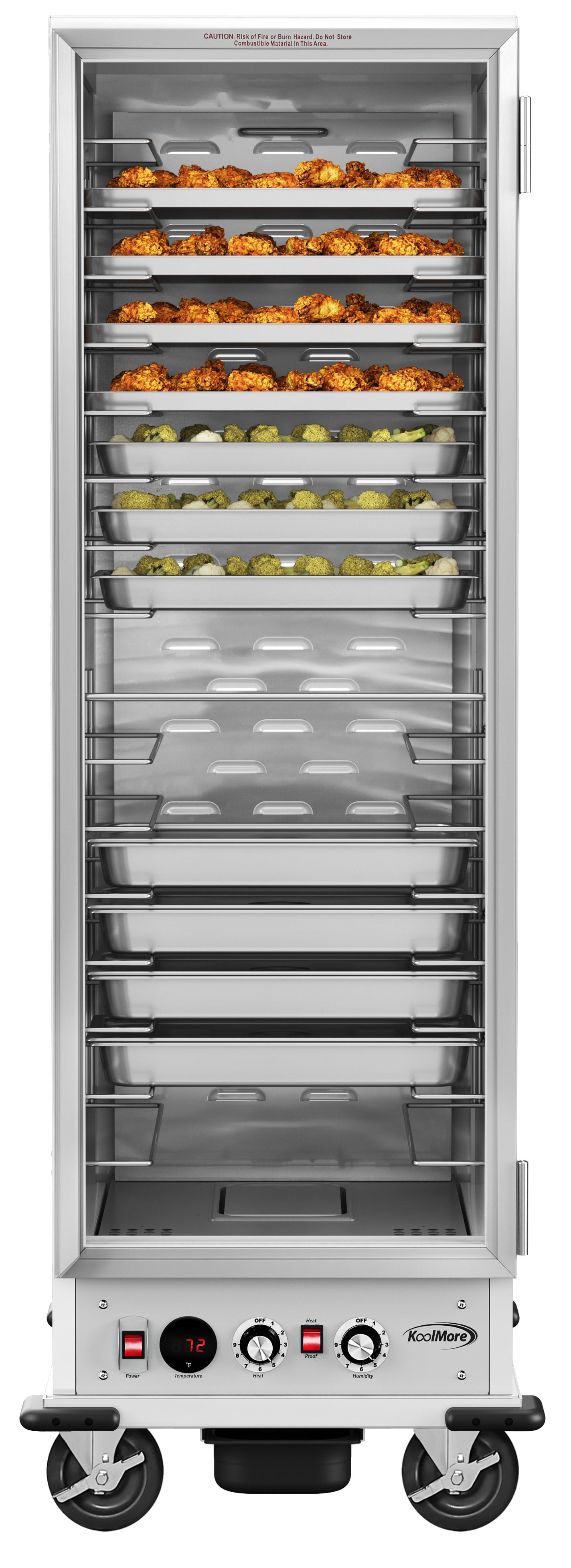 33 in. Commercial Non-Insulated Heated Holding/Proofing Cabinet with ...