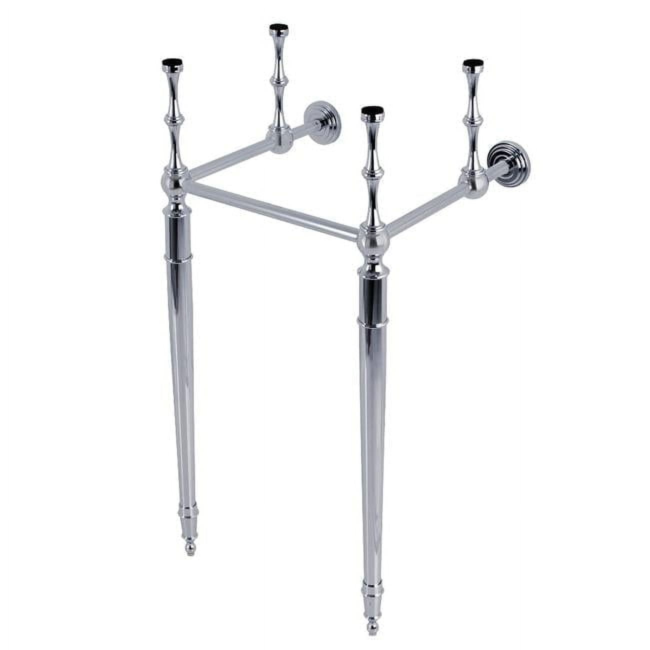 33 in. Edwardian Brass Console Sink Legs, Polished Chrome - Walmart.com